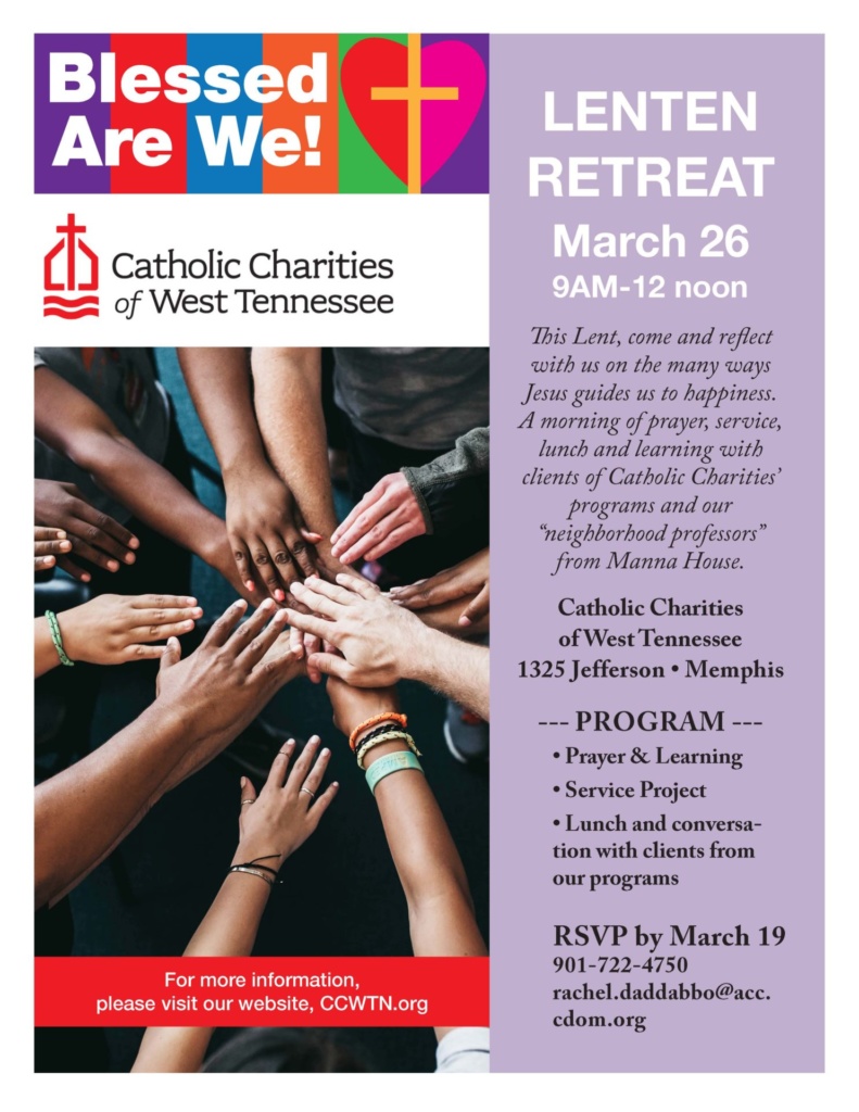 Catholic Charities Lenten Retreat - Catholic Diocese of Memphis