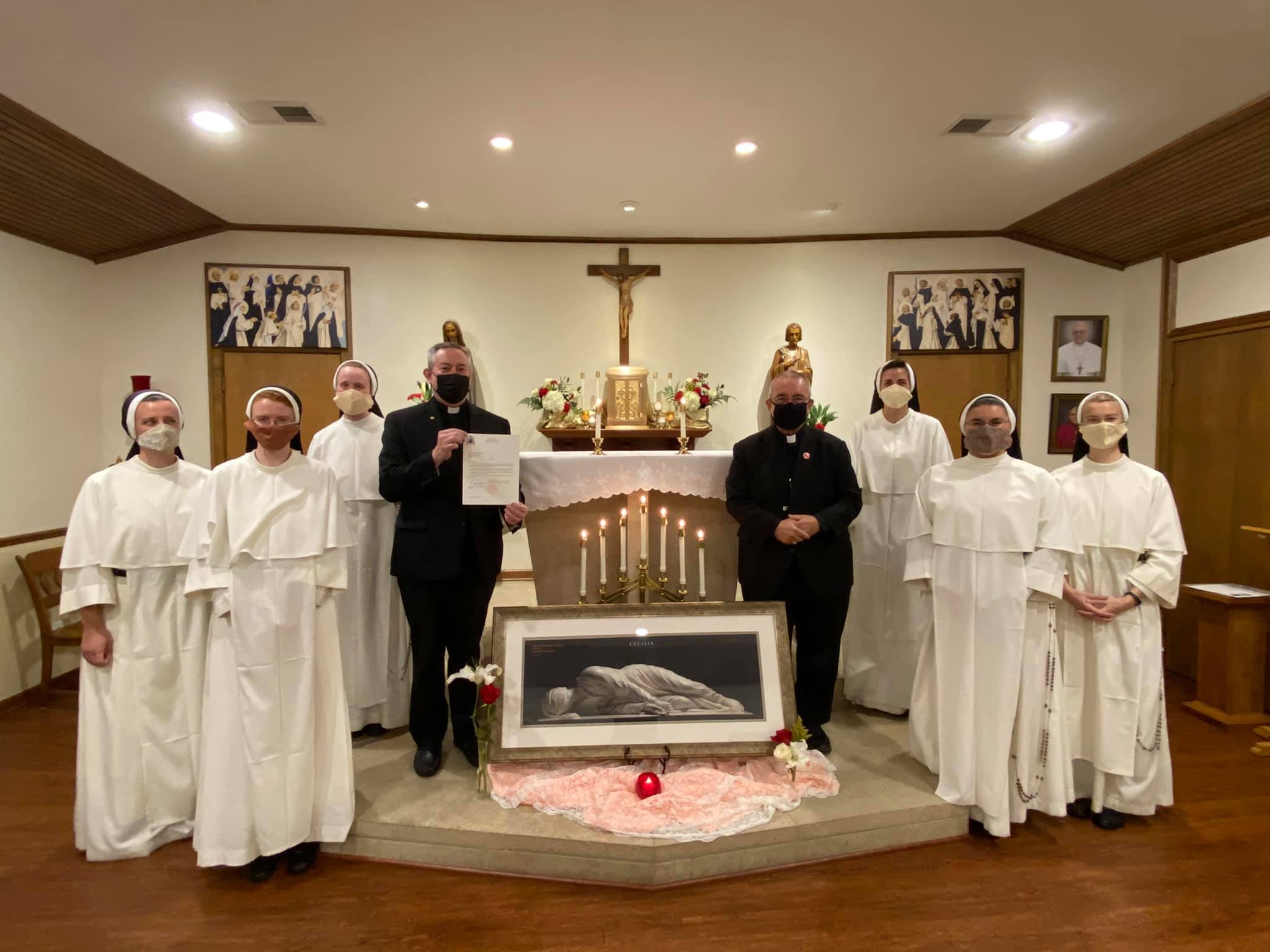 Bishop Talley Visits a group of the Dominican Sisters of St. Cecelia ...
